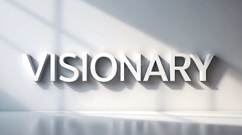 Text Casting Shadows in a Contemporary Setting with Clean Lines and ...