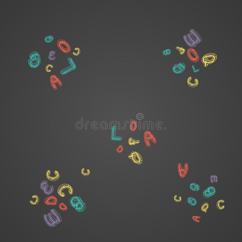 Text Chalkboard Vector Black Background. Chalk Stock Illustration ...