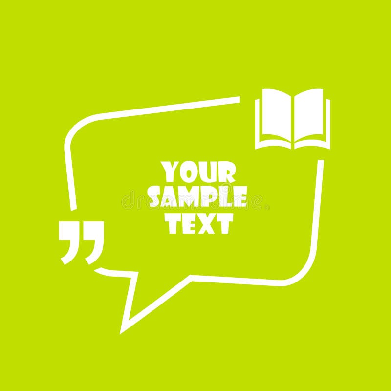 Citation text card stock vector. Illustration of border - 78373220