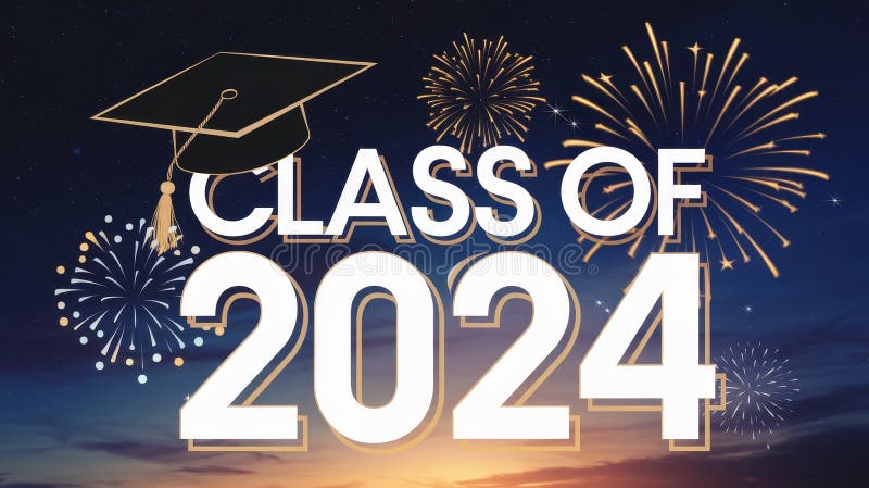 Class 2024 Graduation Fireworks Celebration Stock Photos - Free ...
