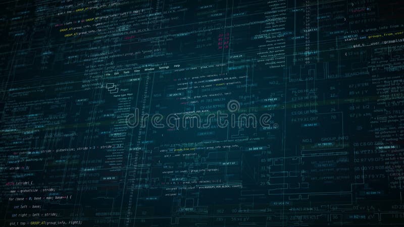 Programming Code Panels.Green.Technological .Hacking Code. Stock Video ...