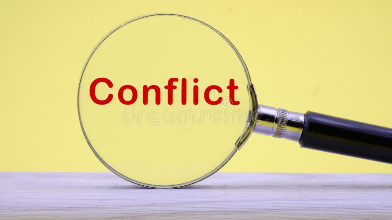 Conflict Written in a Blackboard Stock Photo - Image of cliche, school ...