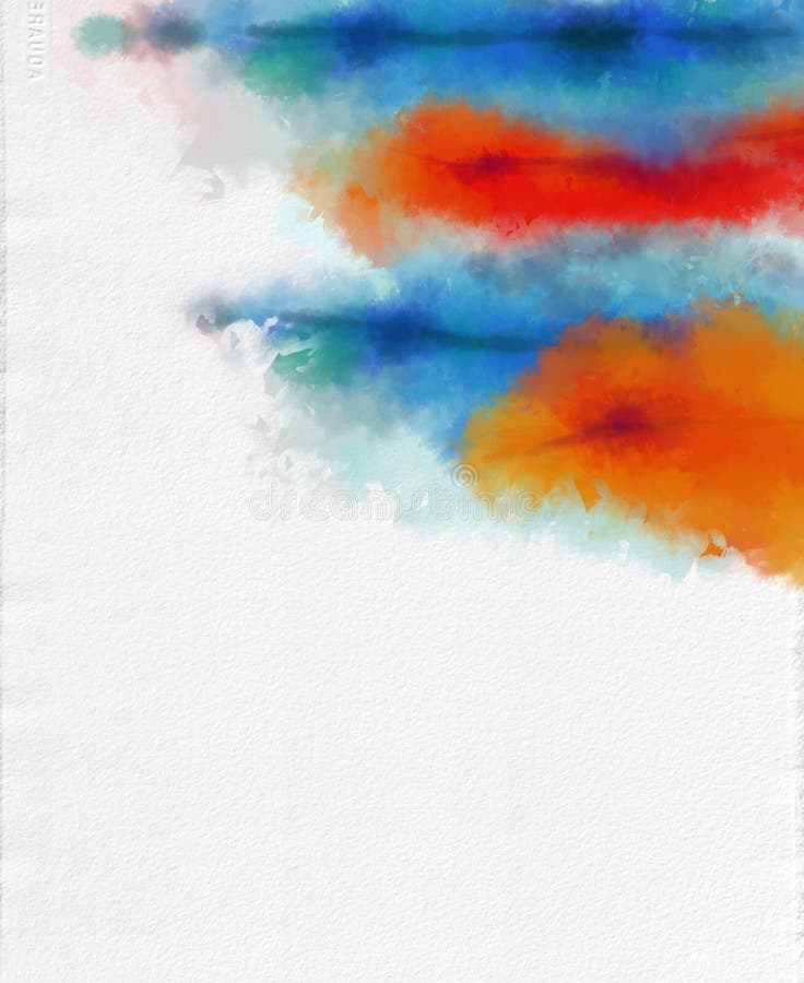 Abstract Multi-color Splash Design on Textured Blank Surface. Stock ...