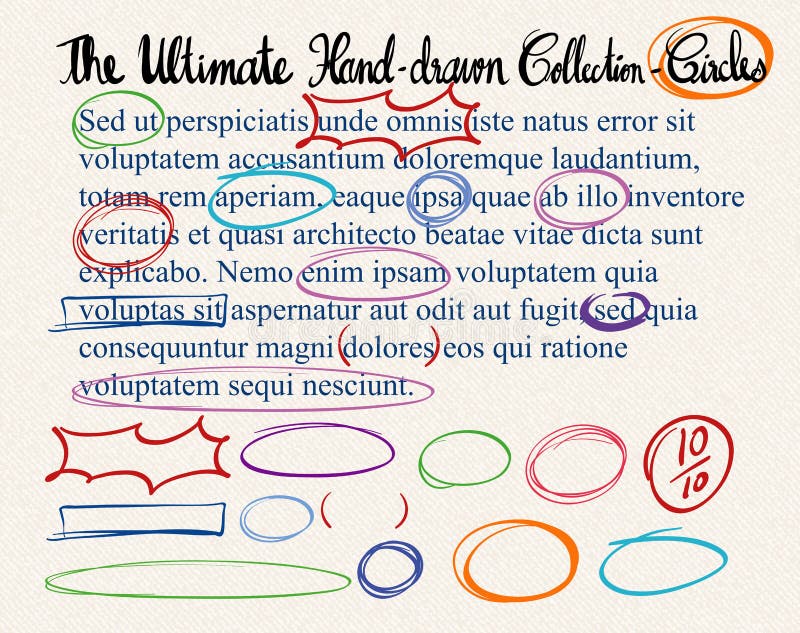 Text Correction Symbols on Paper Stock Illustration - Illustration of ...