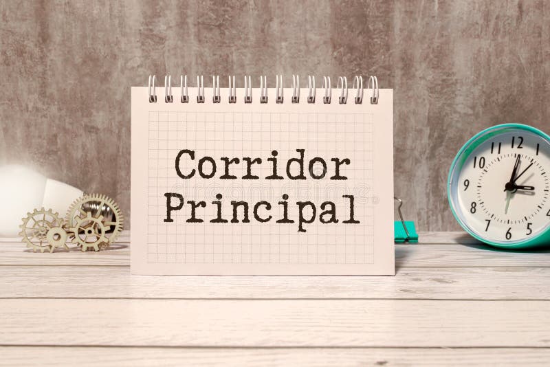 Text Corridor Principal on White Paper, Stock Image - Image of strategy ...