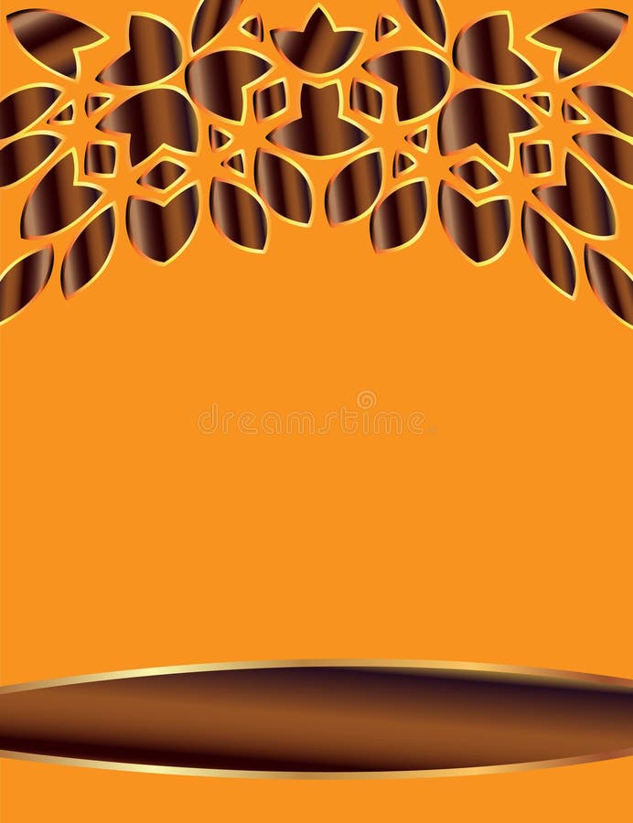 Text Cover Template with Lace Ornament Stock Vector - Illustration of ...