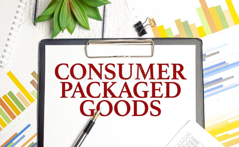 Text CPG - Consumer Packaged Goods on Office Desk Table Stock Image ...