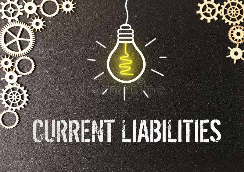 Text Current Liabilities on White Paper Stock Photo - Image of ...