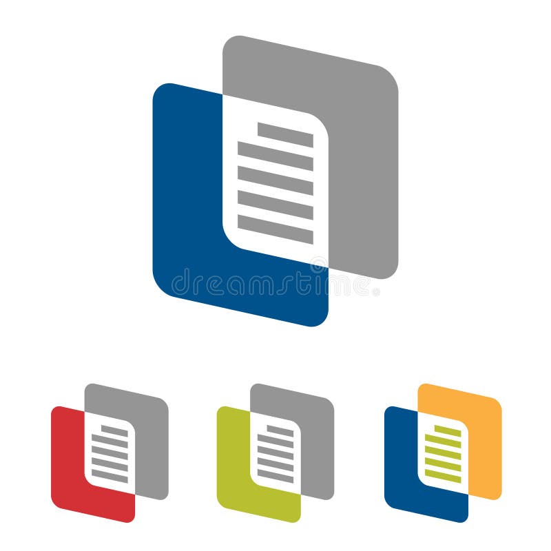 Text Data File Paper Icon Symbol Logo Template Stock Vector ...