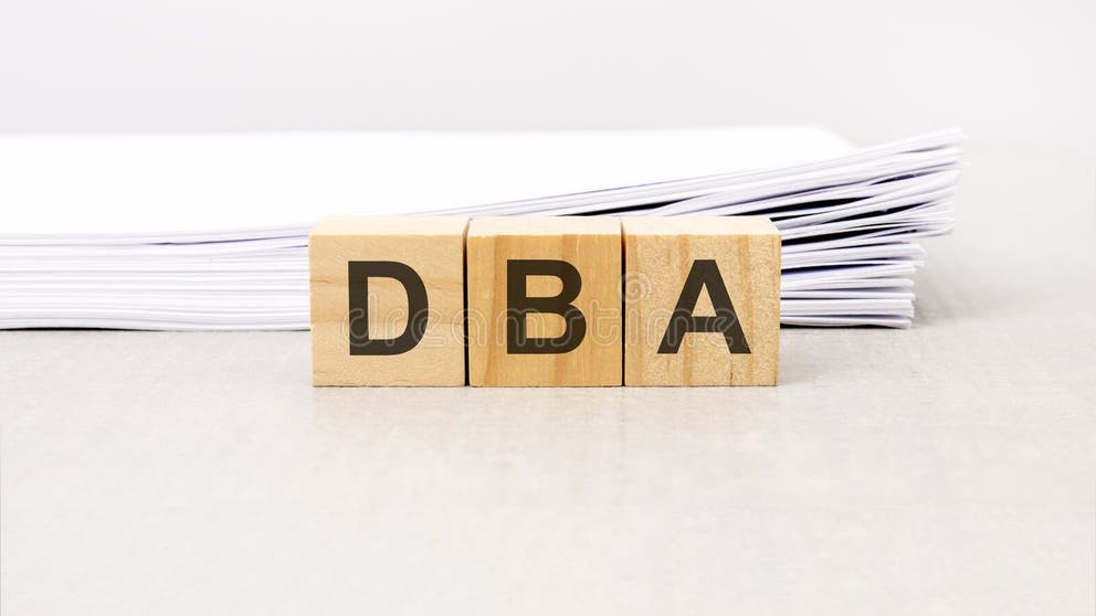 Text DBA - Data Base Administrator Made with Wood Building Blocks ...