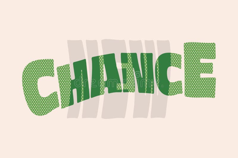 New Chance Concept Quote Slogan Text Typography. Vector Illustration ...