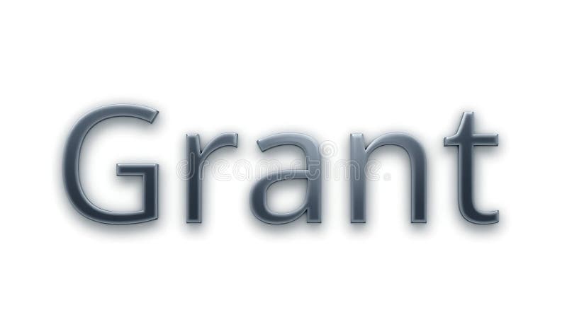 Text Design Featuring the Word Grant, Reflecting Modern Typography with ...