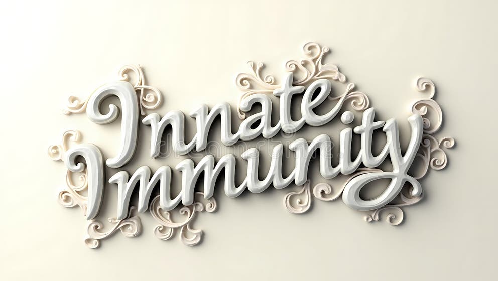 Text Design on a Plain Background Emphasizing Innate Immunity with ...