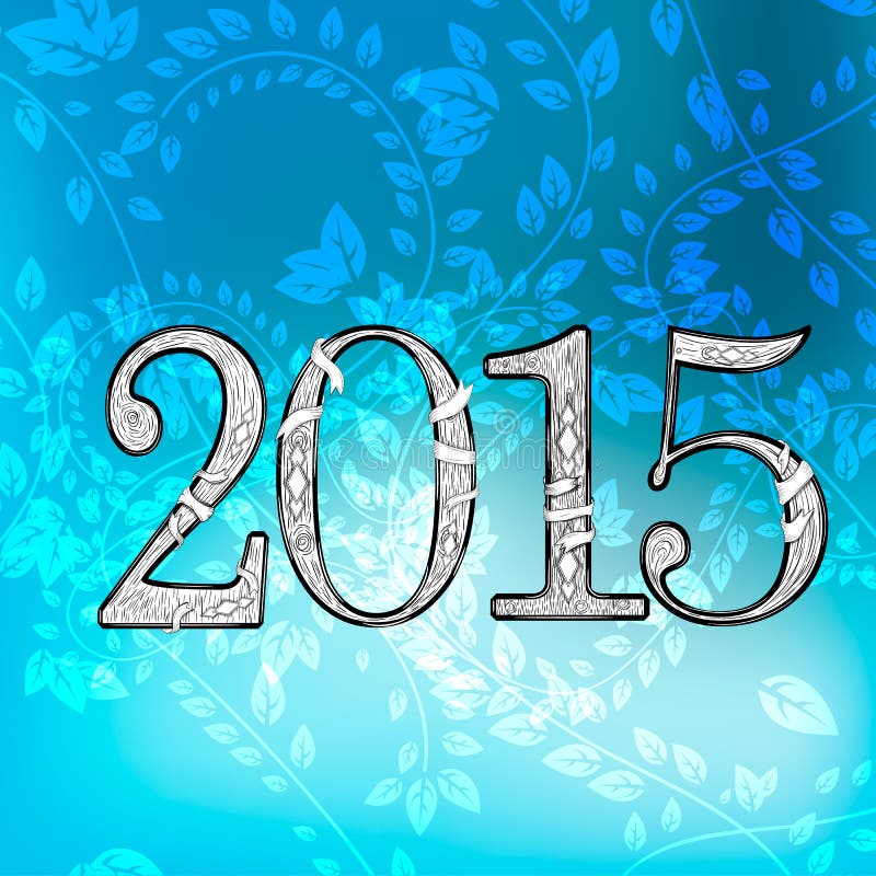 2015 Text Design stock vector. Illustration of decoration - 46470439