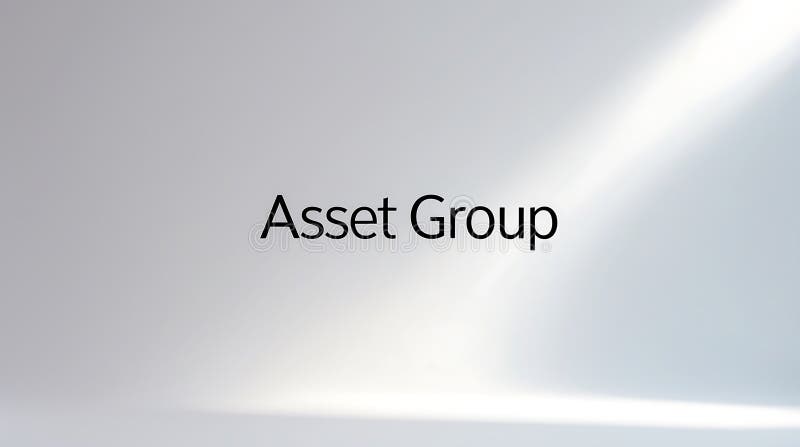 Text Displaying Asset Group Against a Light Background for Business ...