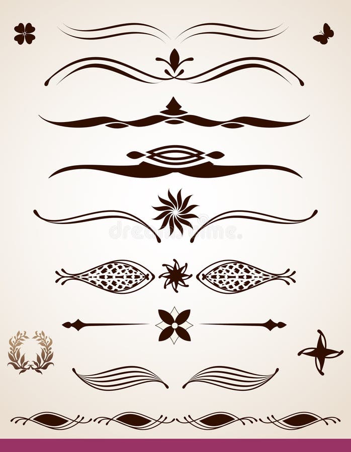 Text dividers set stock vector. Illustration of modern - 21838046