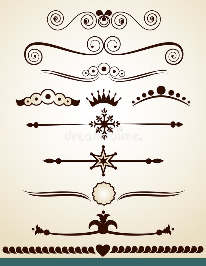 Text dividers set stock vector. Illustration of modern - 21838046