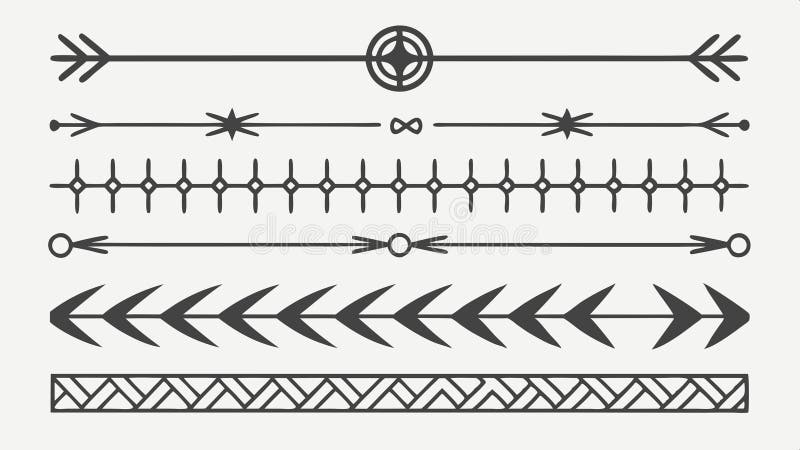 Text Dividers Set, Content Separation Elements Vector Design Generative ...