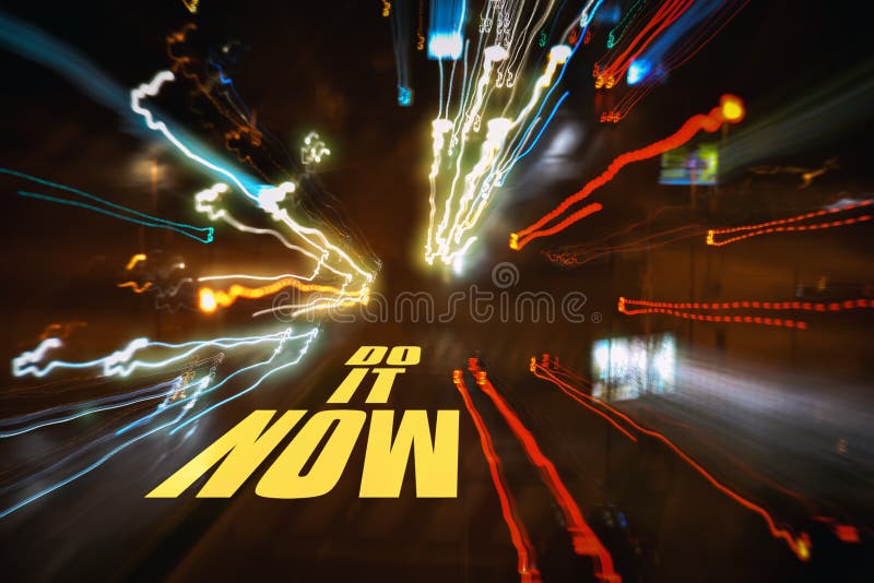 Text Do it Now stock illustration. Illustration of fast - 197696218