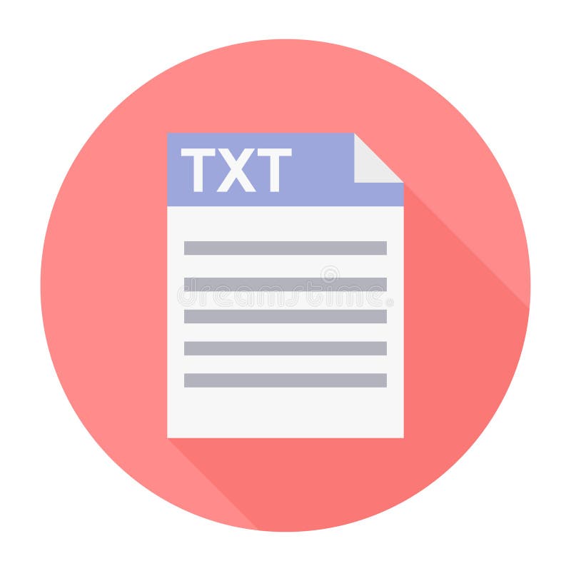 Text Document Icon for Simplified File Management Stock Illustration ...