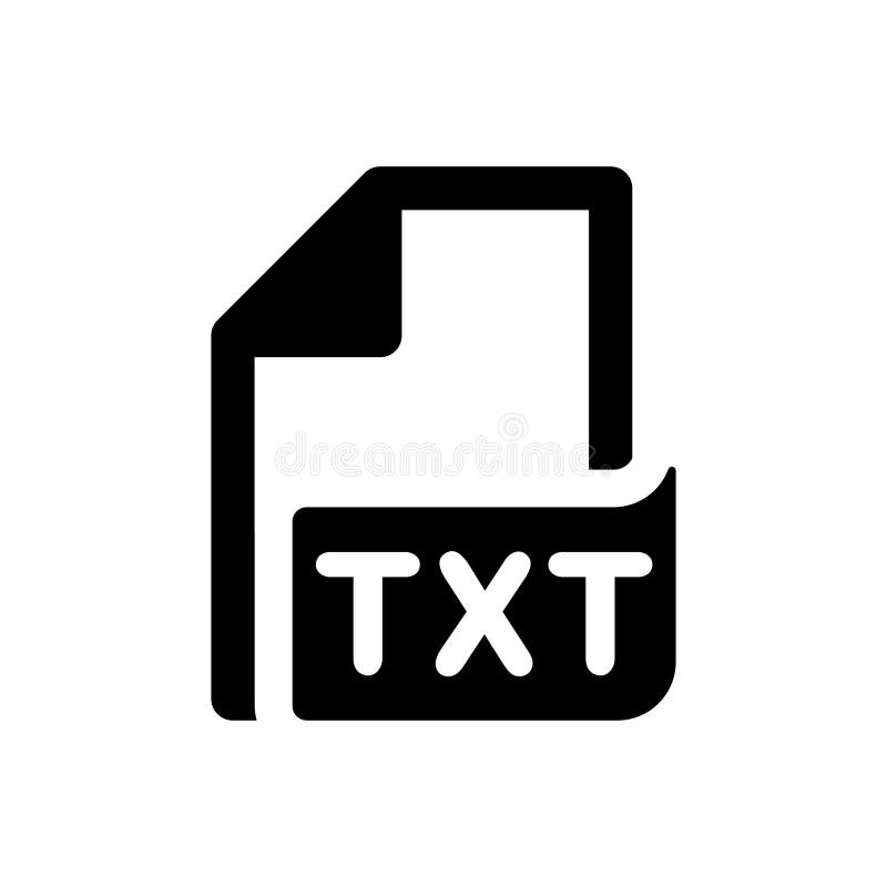 Text document icon stock vector. Illustration of format - 223996211