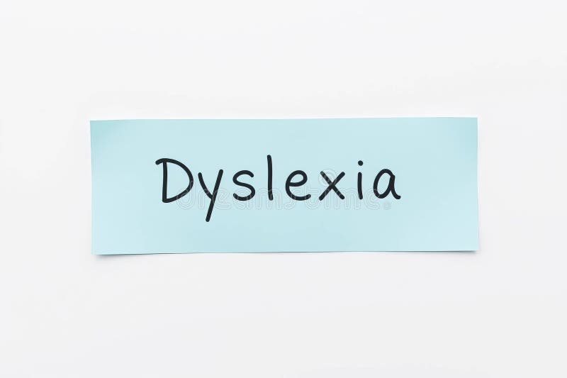 Text Dyslexia Blue Note Stock Photos - Free & Royalty-Free Stock Photos ...