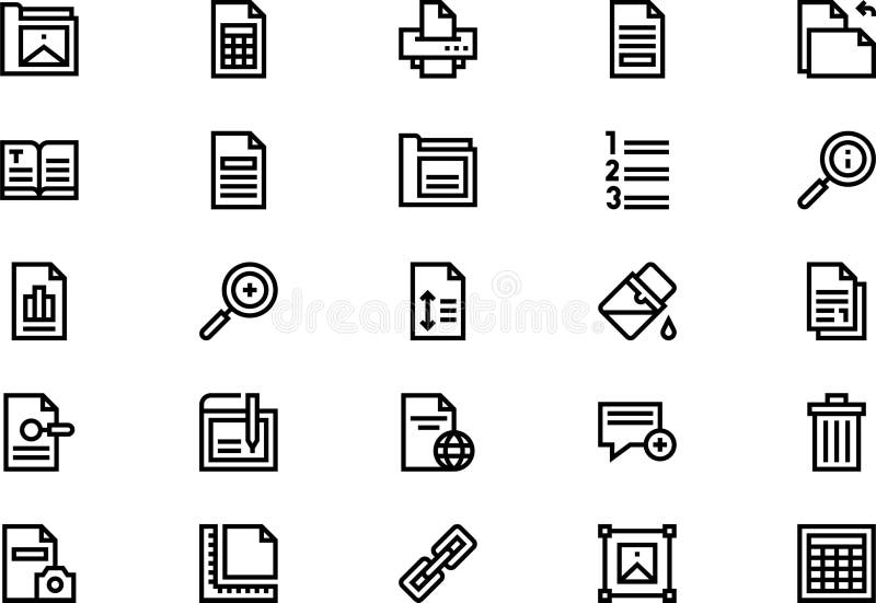 Text Edition Icons Collection is a Vector Illustration with Editable ...