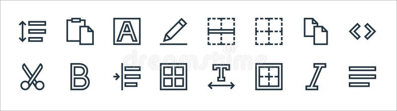Text editor icons set 1 stock illustration. Illustration of help - 5251326
