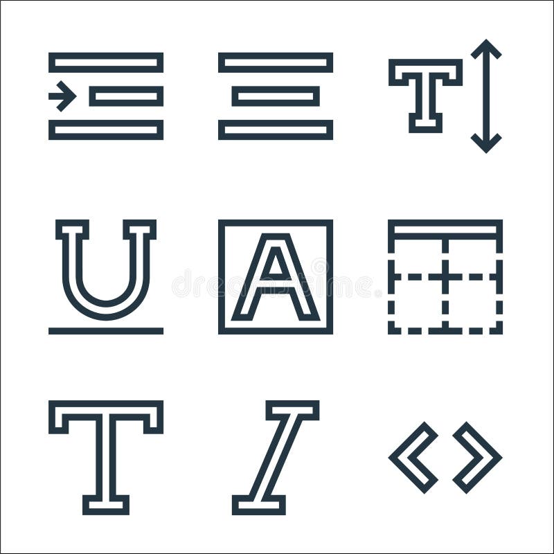 Text editor icons set 1 stock illustration. Illustration of help - 5251326