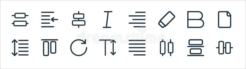 Text editor icons set 1 stock illustration. Illustration of help - 5251326