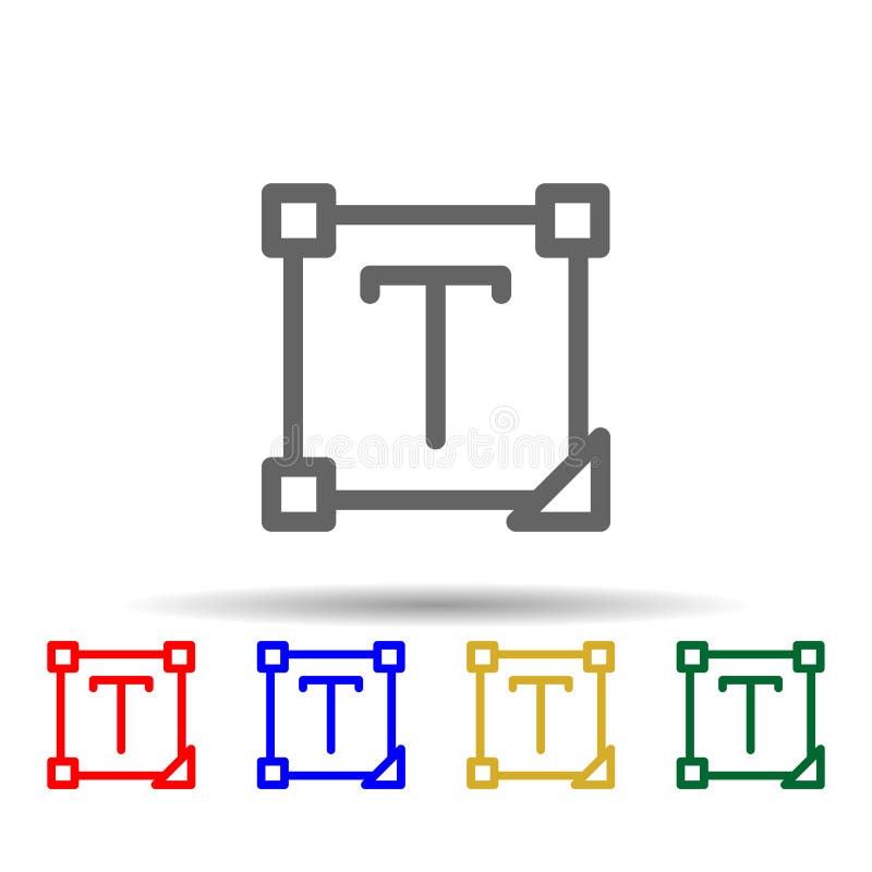 Text Editor Multi Color Style Icon Simple Thin Line Outline Of Web Icons For Ui And Ux