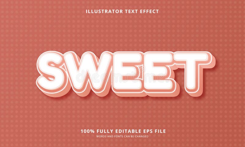 Hand Written Word - Sweet, Typography Lettering Poster. Sticker ...