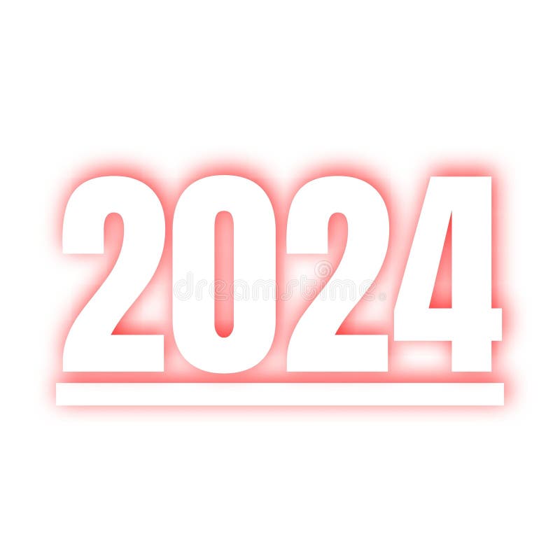2024 text effect design stock illustration. Illustration of year ...