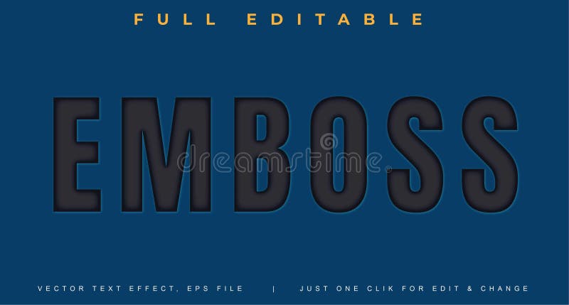 Editable Text Effect One Color Stock Illustrations – 21 Editable Text ...