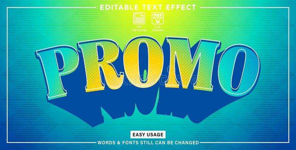 Text Effect Sale Promo Style Stock Vector - Illustration of letters ...