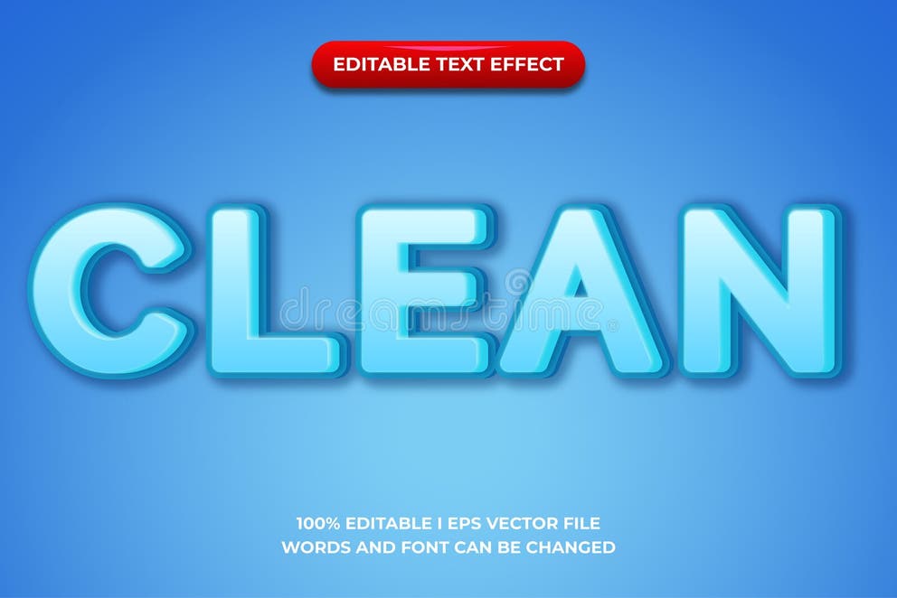 Text effects Clean stock vector. Illustration of water - 318722123