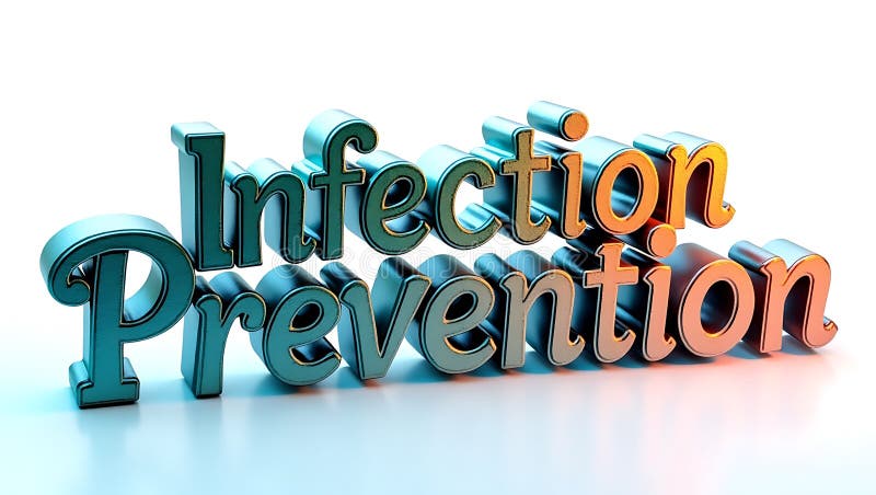 Text Emphasizes the Importance of Infection Prevention Methods Stock ...