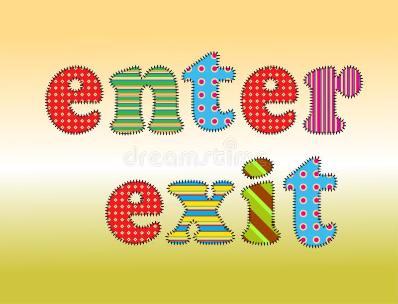 Text enter stock vector. Illustration of output, blue - 26617719