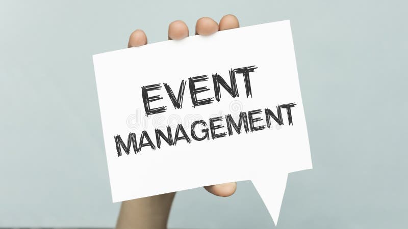 Text Event Management on Paper Stock Photo - Image of business, event ...