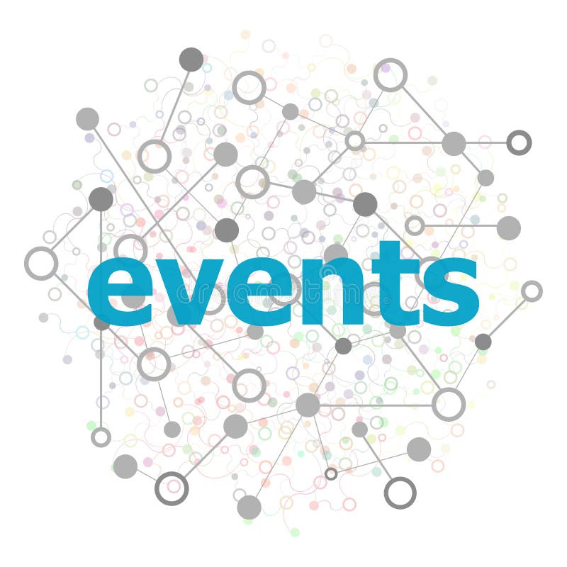 Text Events. Holiday Concept Stock Illustration - Illustration of ...