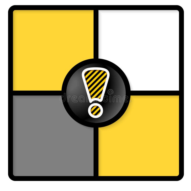 Text with exclamation mark stock vector. Illustration of business ...