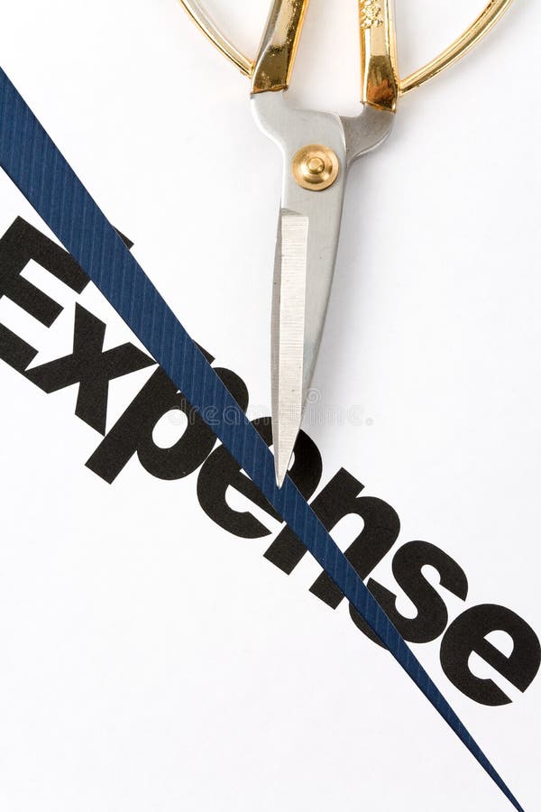 Expenses Cut stock image. Image of concepts, business - 128869293