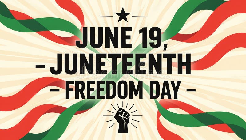 Juneteenth Freedom: a Celebration of Liberation Stock Illustration ...