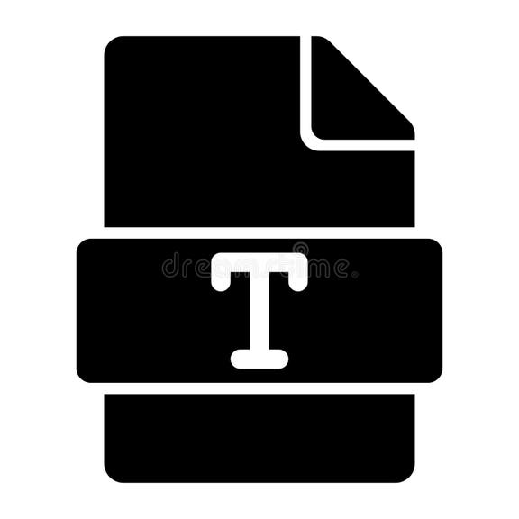 Text File Format Icon stock vector. Illustration of text - 274593677