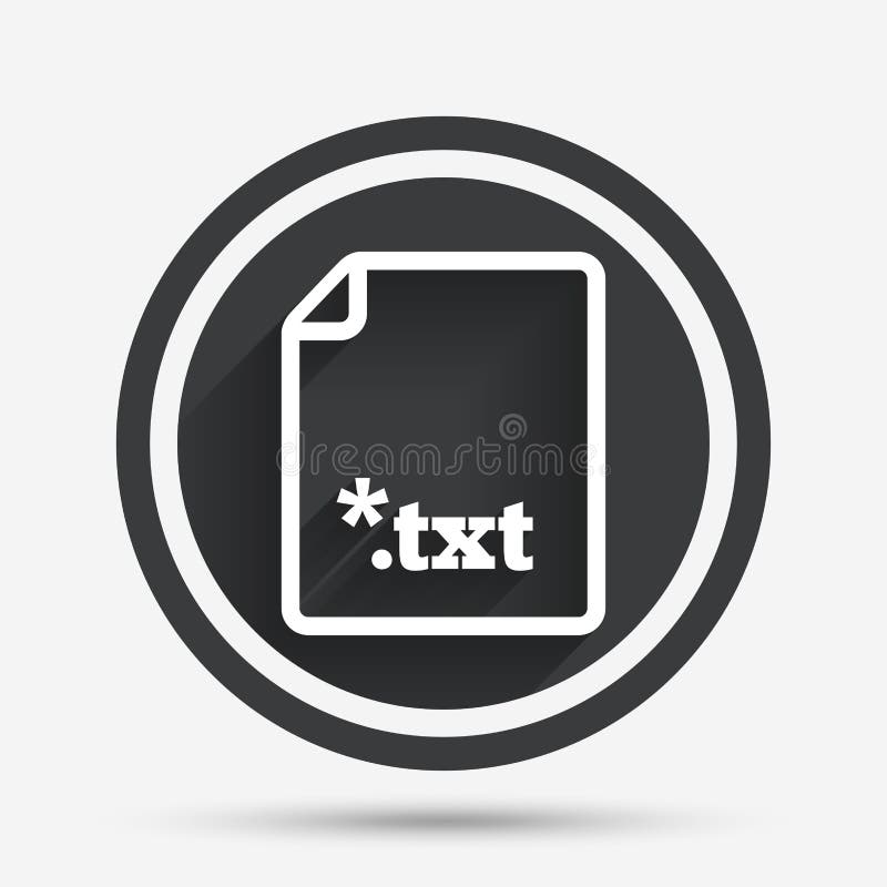 Text File Icon. Download Txt Doc Button Stock Vector - Illustration of ...