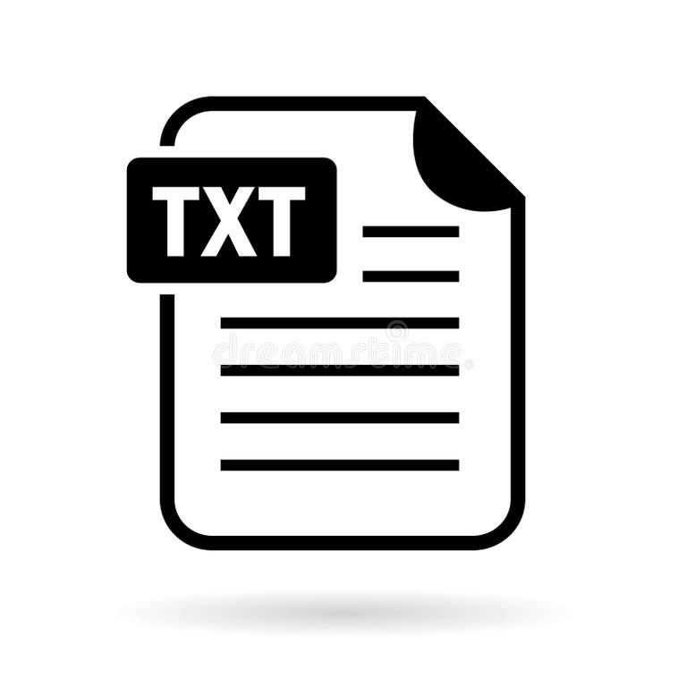 Text file icon stock vector. Illustration of document - 78702391