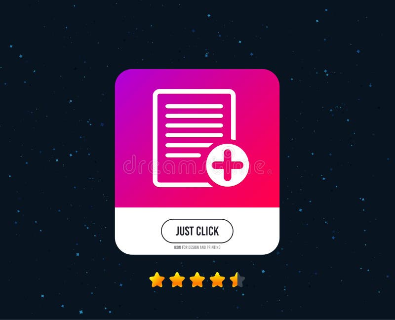 Text File Sign Icon. Add File Document Symbol. Vector Stock Vector ...