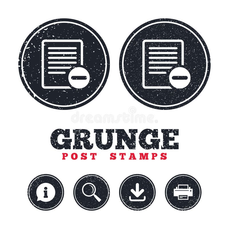 Delete Document Folder Sign. Accounting Binder. Stock Illustration ...