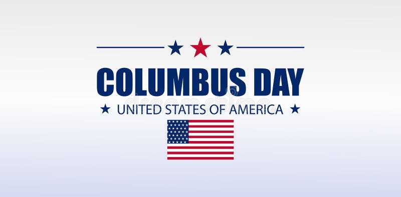 Celebrating Columbus Day with Patriotic Flag Design Stock Vector ...