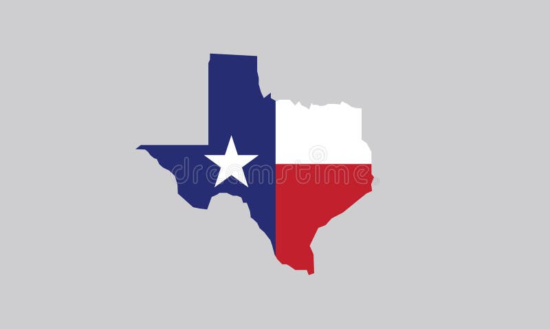 Texas-flaggan Anger Enkla Textflaggor Med Tre Olika Effekter Vektor ...